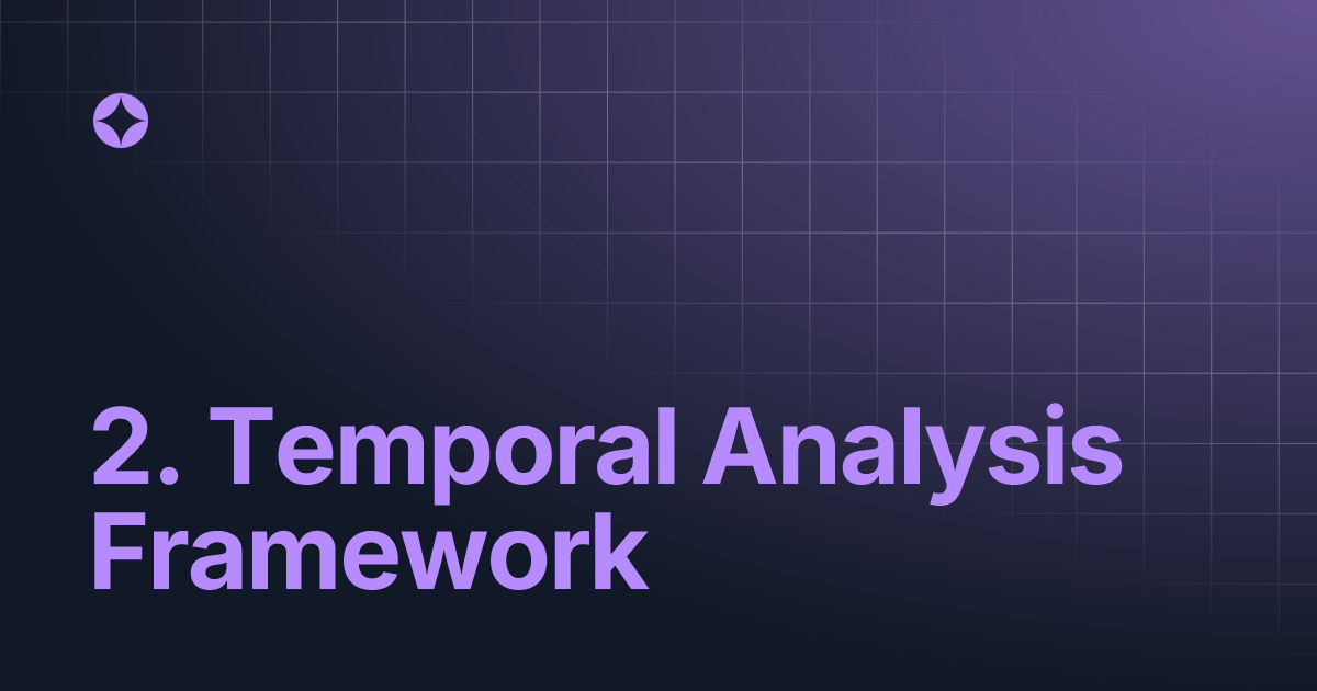 2. Temporal Analysis Framework | KADES